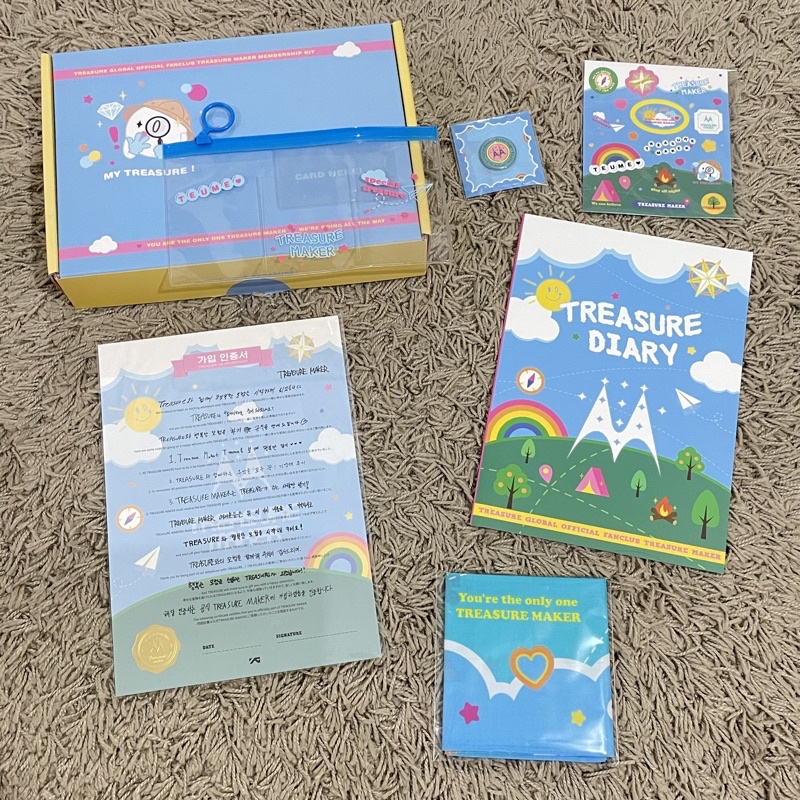 Jual TREASURE - My Treasure Member Kit Diary Certificate Sticker Pin ...