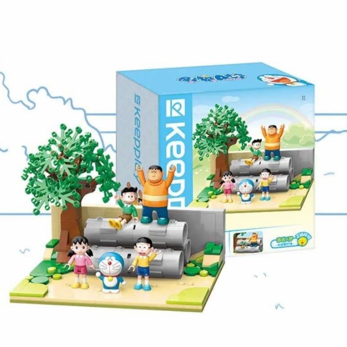 Jual Brick Keeppley Bricks Kamar Nobita Doraemon Figure Diorama Mainan ...