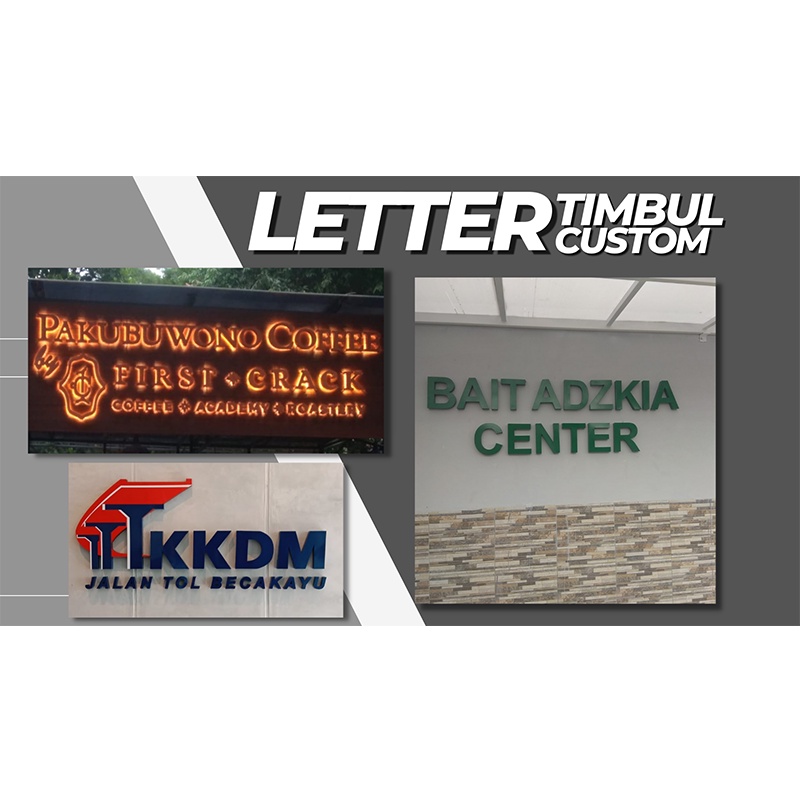 Jual Signage Custom Jakarta, Bisa Custom Bentuk dan Spesifikasi Sesuai ...