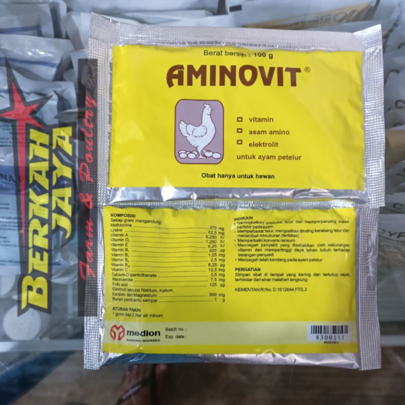 Jual AMINOVIT vitamin asam amino elektrolit hewan ayam | Shopee Indonesia