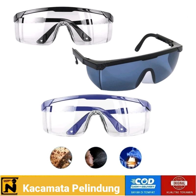 Jual Kacamata Safety Kerja Melindungi Mata dari UV dan Debu Saat ...
