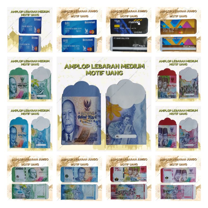 Jual Amplop Lebaran Motif ATM dan Uang | Shopee Indonesia
