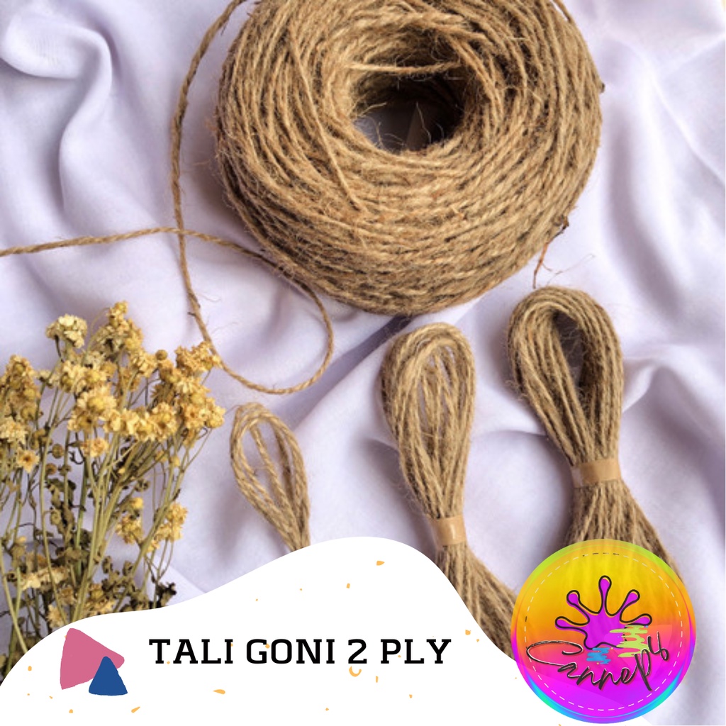 Jual COD TALI GONI / TALI RAMI MURAH 2 PLY HARGA PER METER | Shopee ...