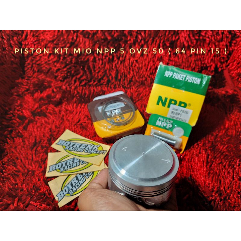 Jual PISTON KIT/SEHER KIT NPP CUSTOME MIO NPP 5 PIN 15 OVZ STD|50|100 ...