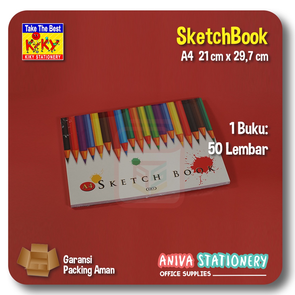 Jual KIKY SKETCH BOOK A4 BUKU GAMBAR SKETSA PAINTING LUKIS DRAWING ...