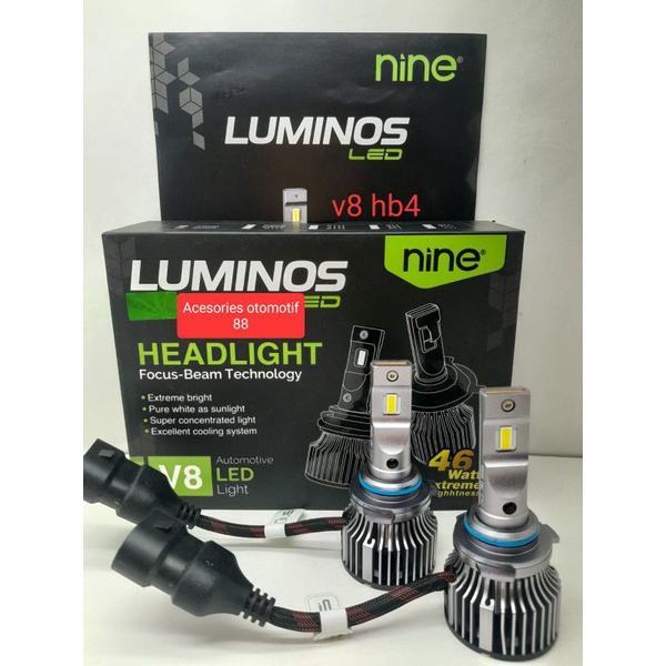 Jual Lampu led mobil ORIGINAL NINE V8 HB4 CPS SINGLE EXSTREAM BRIGHTNES ...