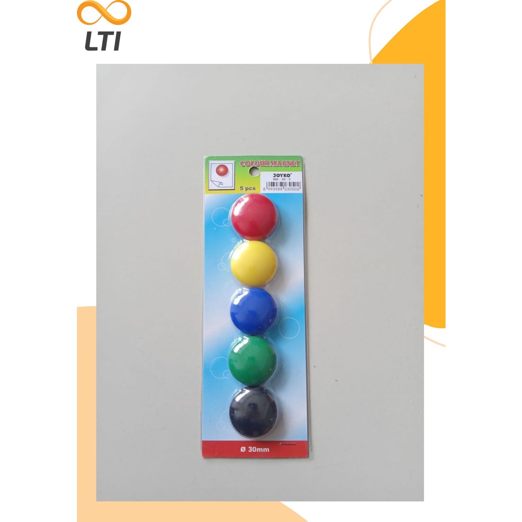Jual Magnet Papan Tulis Whiteboard Kulkas Joyko MN-30 Bulat Warna ...