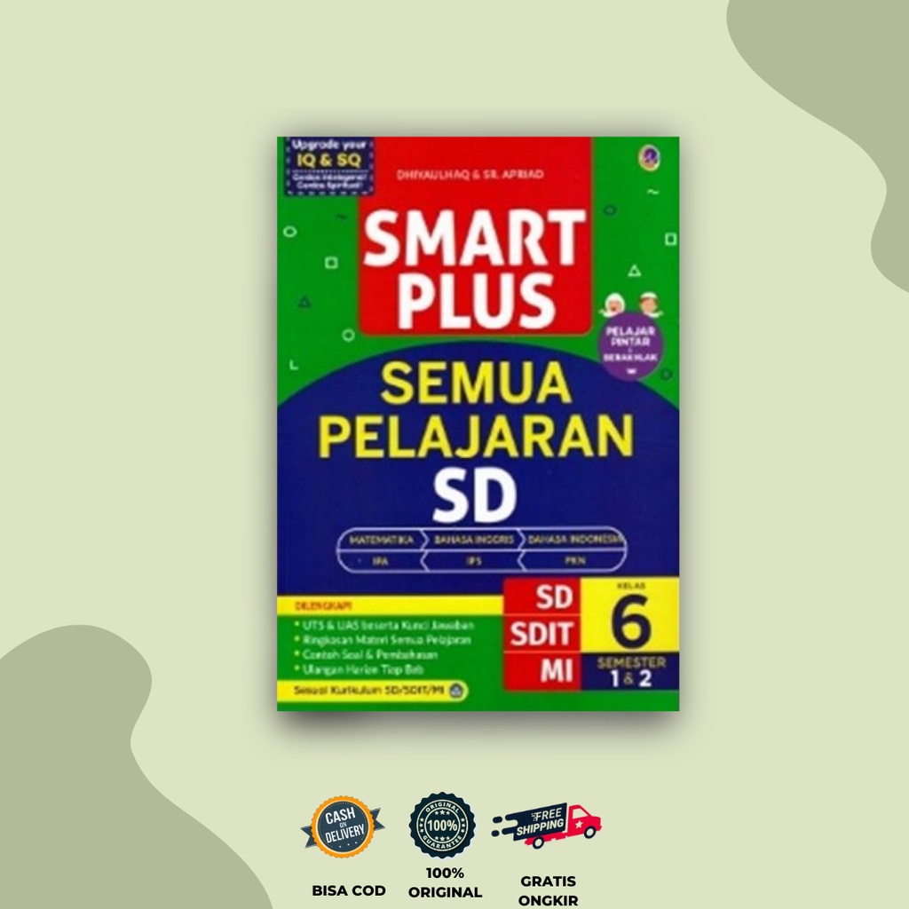 Jual AG - BUKU SMART PLUS SEMUA PELAJARAN KELAS 6 SD/SDIT/MI | Shopee Indonesia