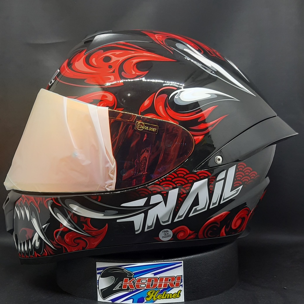 Jual Helm SNAIL FFS2 Devil Original Free Spoiler | Shopee Indonesia