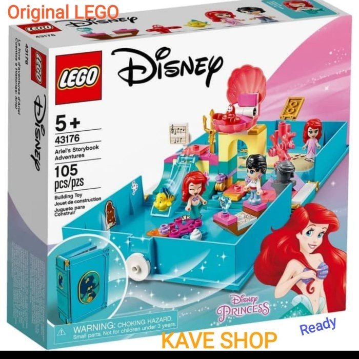 Jual Brick Lego 43176 Disney Princess : Ariel Storybook Adventure ...