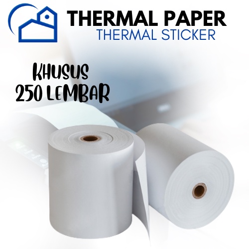 Jual Label Thermal 250 lembar Grosir Kertas Thermal Label Sticker ...
