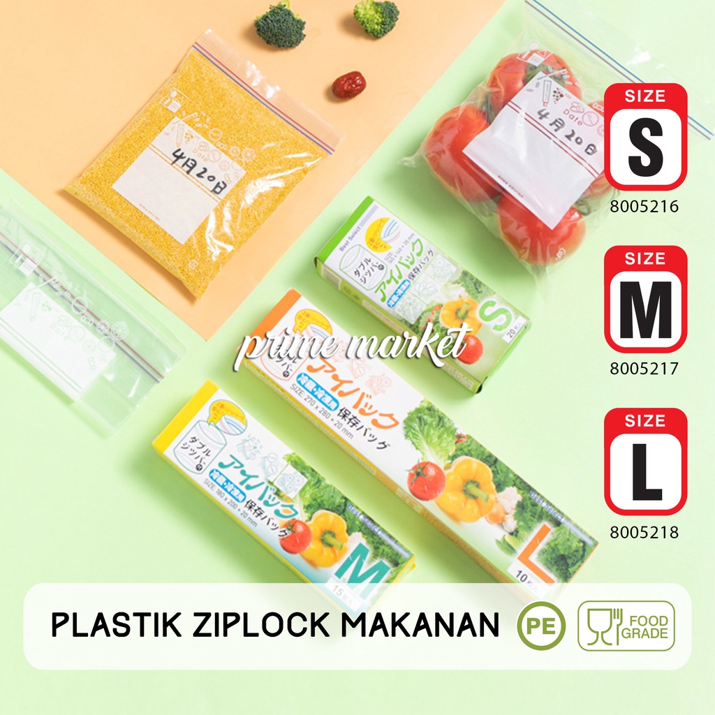 Jual Plastik Ziplock Pouch Ziplock Fresh Bag Kantong Kulkas Penyimpan ...