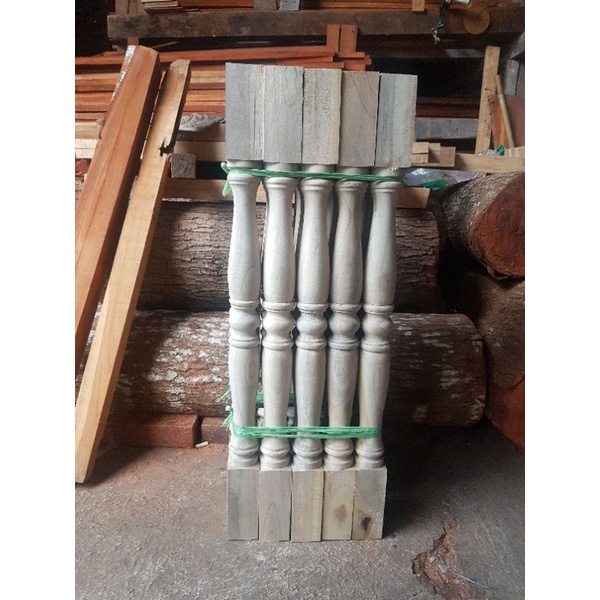 Jual pion pagar model mwr kayu manglid 80cm | Shopee Indonesia
