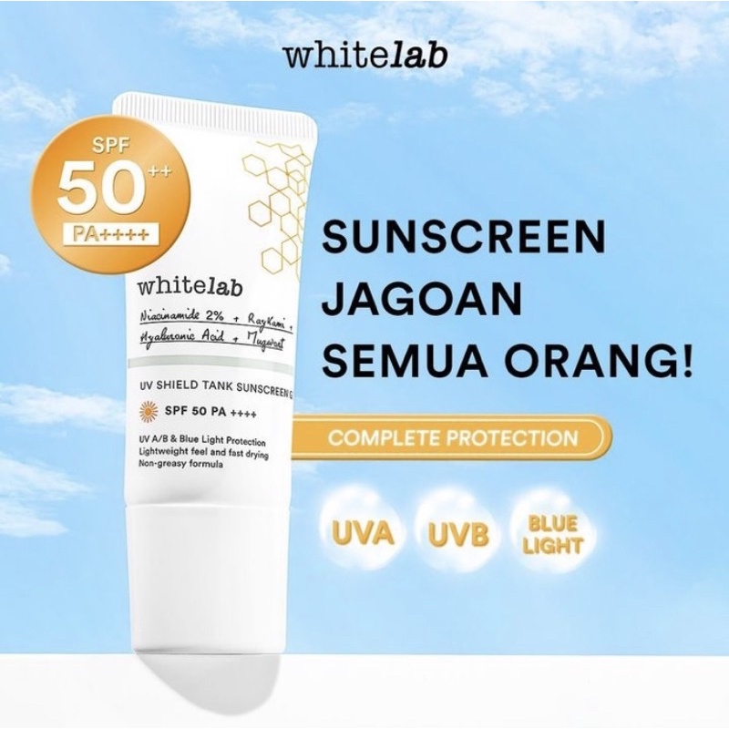 Jual Whitelab UV Shield Tank Sunscreen Gel SPF 50++ PA++++ | Shopee ...