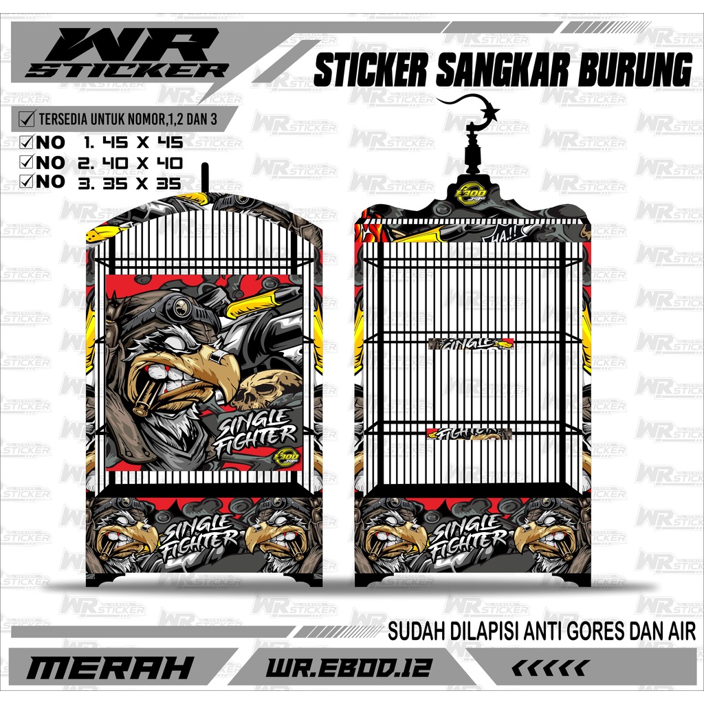 Jual STIKER SANGKAR BURUNG KOTAK - Sticker decal kandang burung kosan ... Jual STIKER SANGKAR BURUNG KOTAK - Sticker decal kandang burung kosan ...