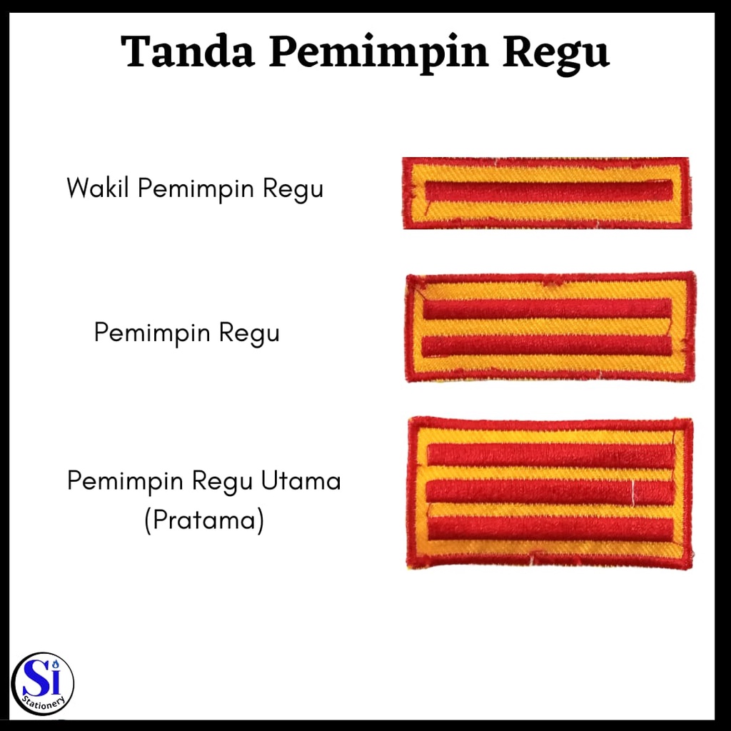 Jual Badge Tanda Pemimpin Regu Warna Merah | Shopee Indonesia