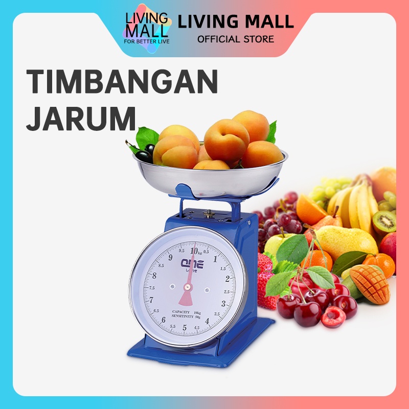 Jual Timbangan Pegas Mekanis 15Kg/20Kg / Timbangan Besi Stainless Jarum Analog Manual Duduk ...