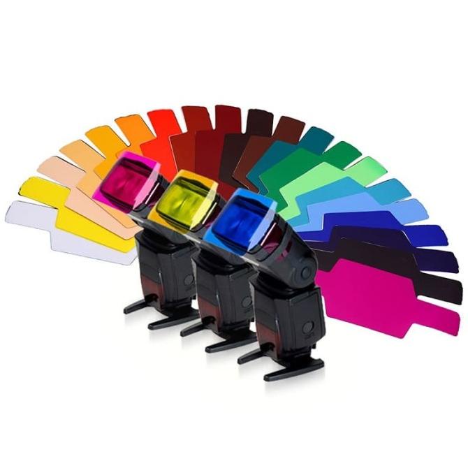 Jual VILTROX 20pc Strobist Flash Color Gel For Flash/Speedlight ...