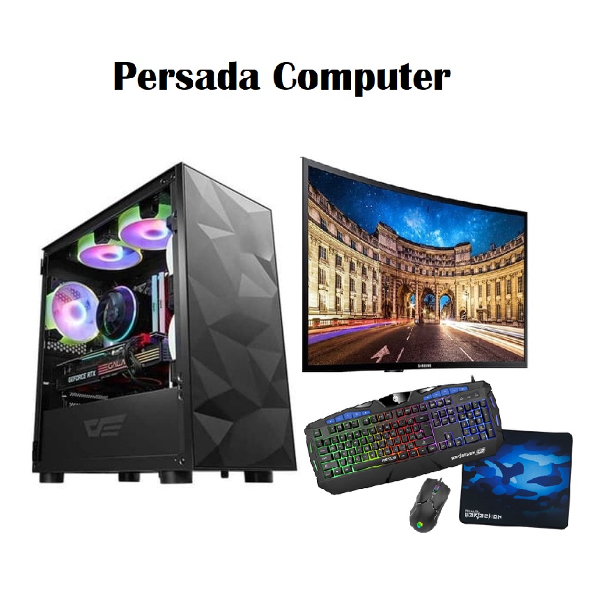 Jual PC RAKITAN GAMING Core i5 10400F Lengkap + Monitor & Keyboard Mouse | Shopee Indonesia