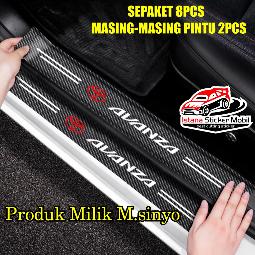 Jual Toyota Avanza Stiker Pelindung Anti Gores Bahan Carbon 3D Fiber ...