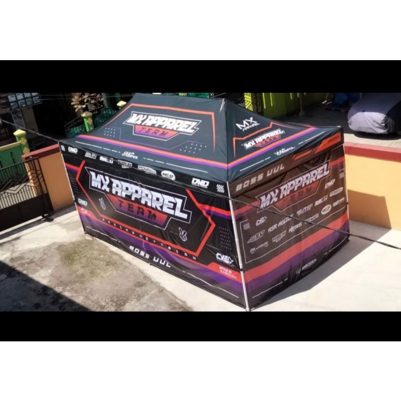 Jual Tenda Paddock Balap ( PREMIUM 1.2mm ) Ukuran 6mtr X 3mtr Full ...