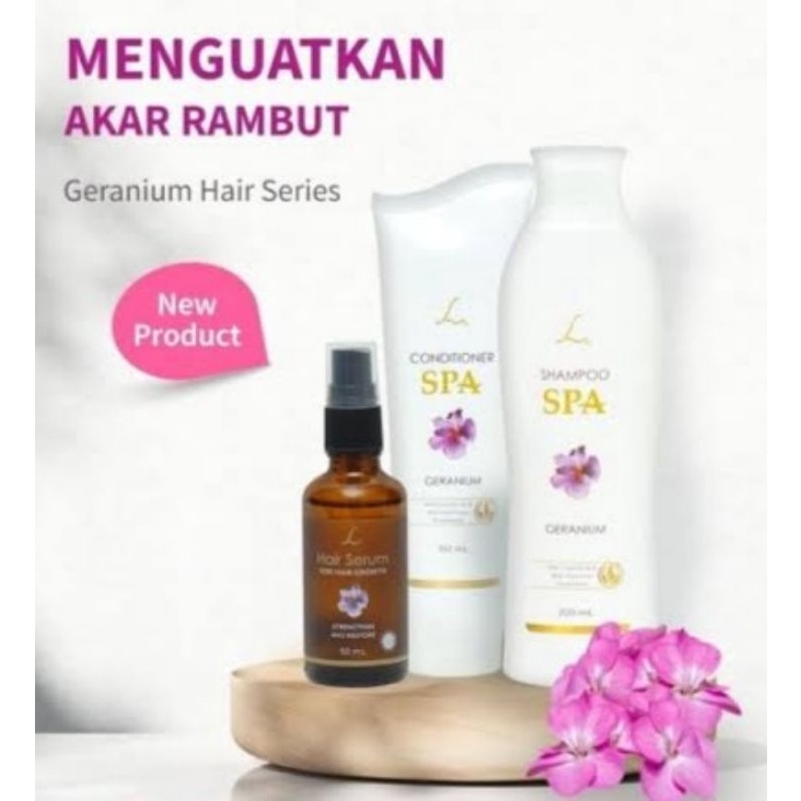 Jual Larissa Geranium Hair Spa Series (Shampo/Conditioner/Hair Serum ...