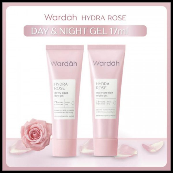 Jual WARDAH HYDRA ROSE MOISTURE RICH DAY & NIGHT GEL 17 ML | Shopee ...