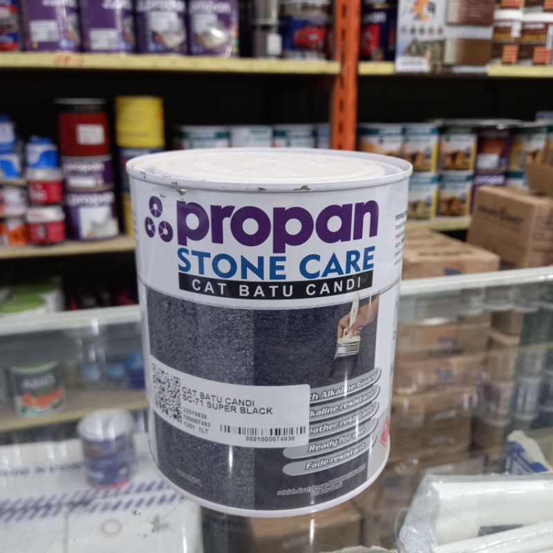 Jual Cat Batu Alam Candi Super Black Stone Care Propan | Shopee Indonesia