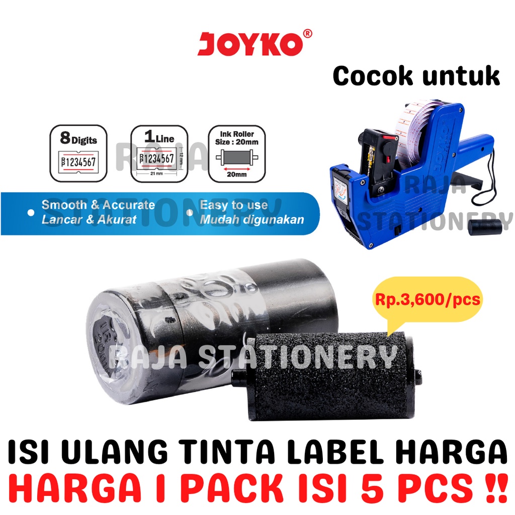 Jual JOYKO REFILL PRICE LABELLER MX-5500M INK ROLLER JOYKO ISI ULANG ...