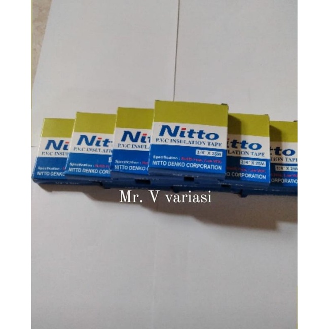 Jual solasi hitam Nitto/solasi listrik hitam Nitto/ Slotip hitam Nitto ...