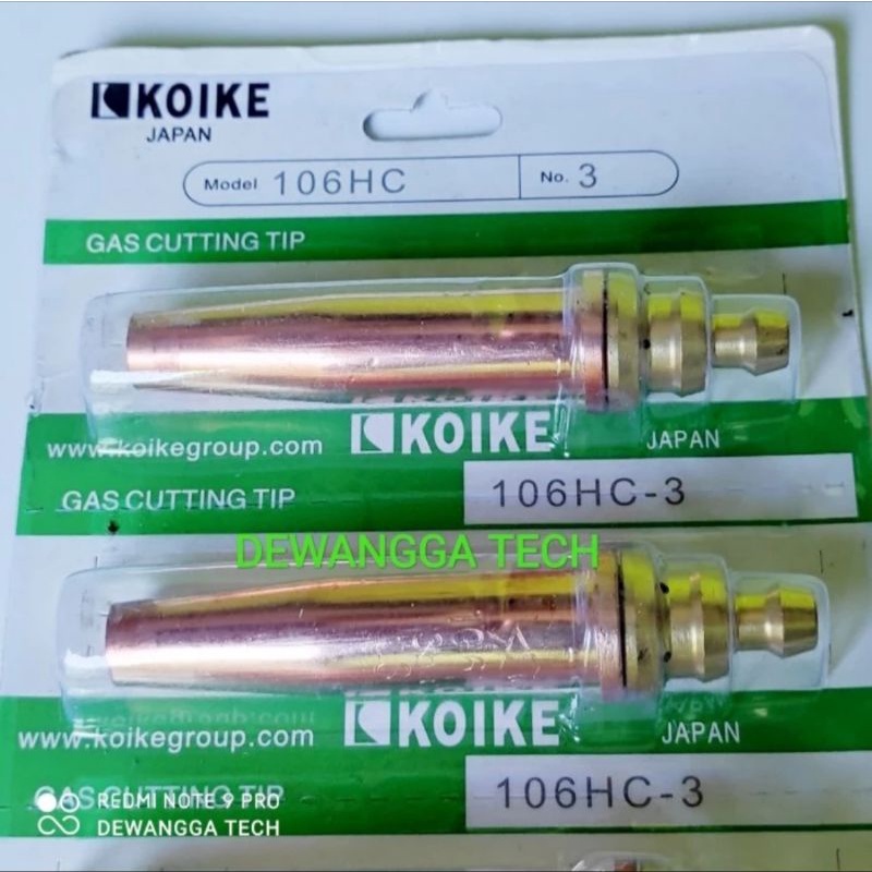 Jual KOIKE NO.3 Gas cutting tip 106HC nozel nosel brander blander ...
