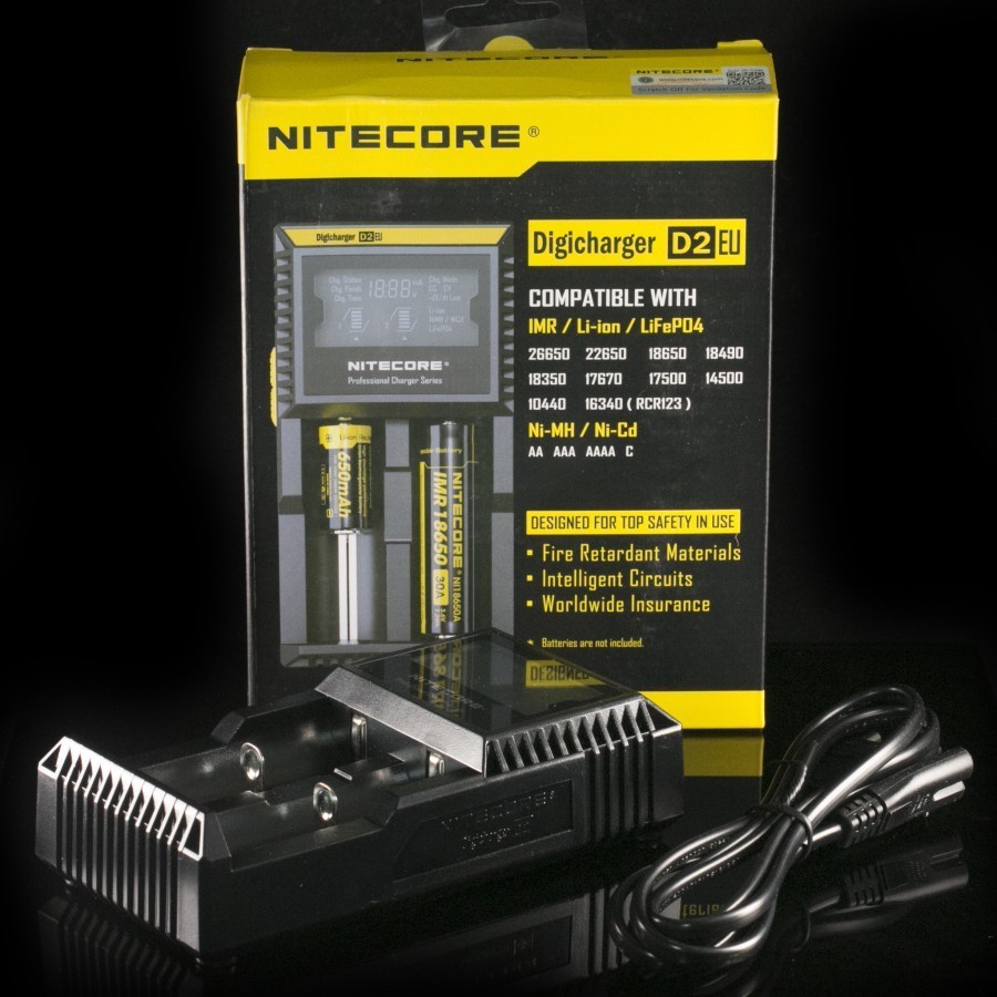 Jual Nitecore D2 Intelligent USB Charger Baterai 2 Slot - Authentic ...