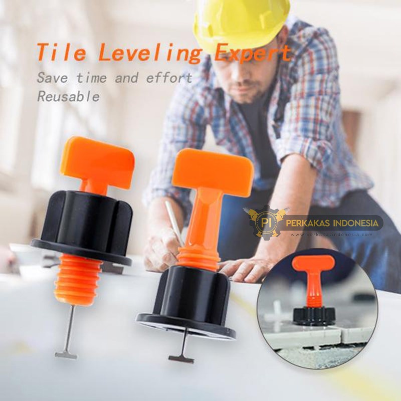Jual Alat Perata Level SET 50pcs Tile Leveling Spacer Reusable Pengatur ...