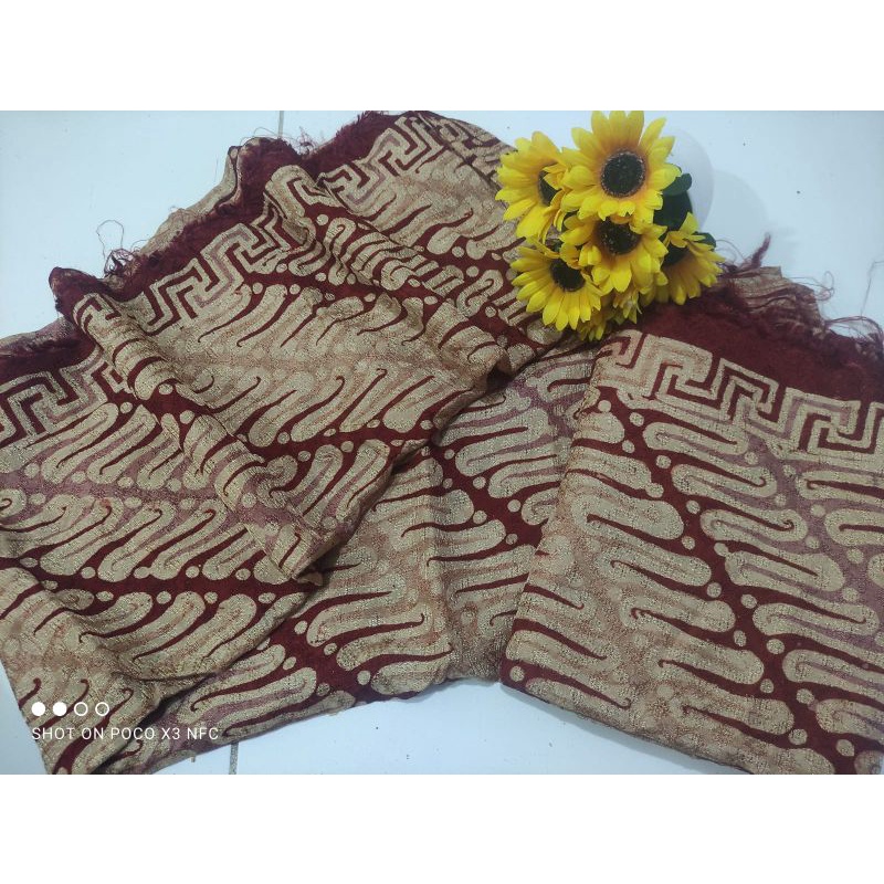 Jual kain batik viscos cap 3 warna motif parang/liris | Shopee Indonesia