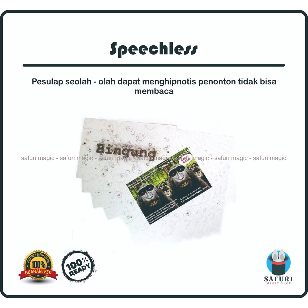Jual Alat Sulap Speechless - Sulap Hipnotis | Shopee Indonesia