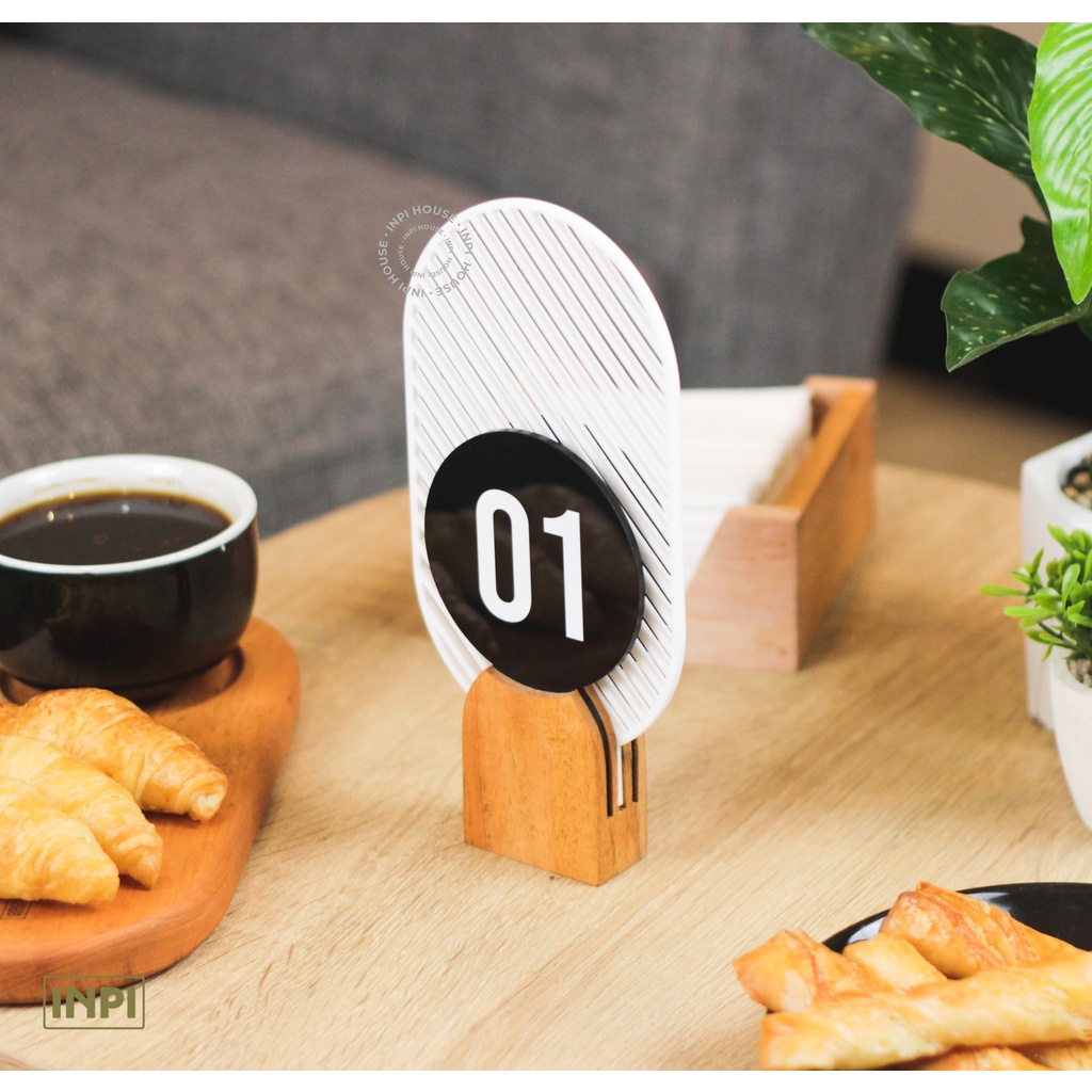 Jual Penanda Nomor Meja Cafe Nomor Meja Tinggi - INPI | Shopee Indonesia