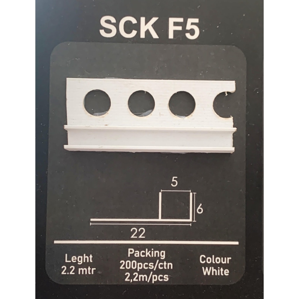 Jual Tali Air Plin / Skirting SCK F5 W UPVC PVC / 10 BATANG | Shopee ...
