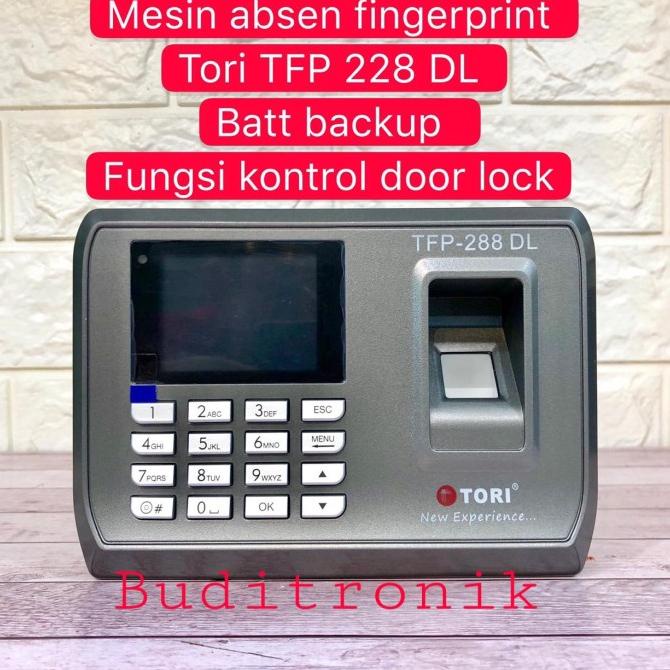 Jual Mesin Absen FingerPrint Tori Tfp-288 DL Bisa Backup Batre Like ...