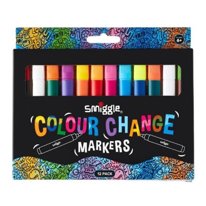 Jual Smiggle Color Change Markers 12 pcs | Shopee Indonesia