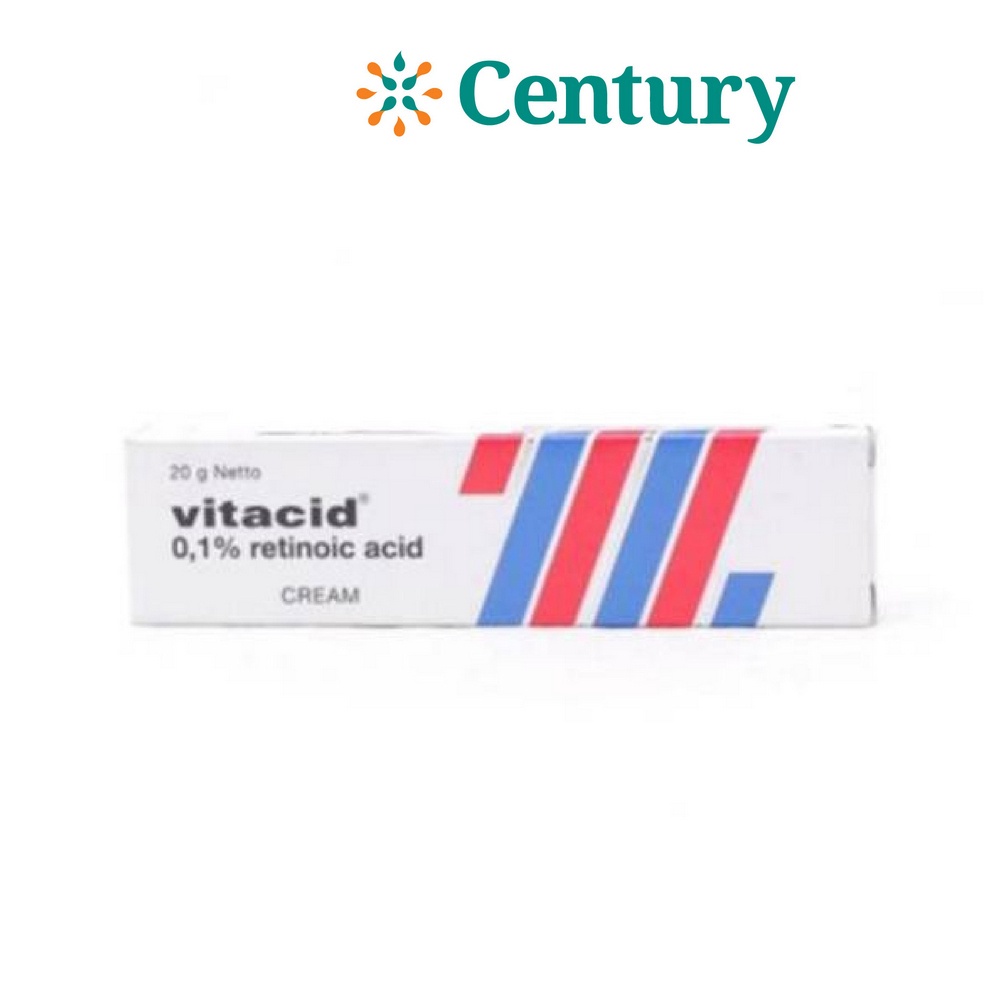 Jual VITACID 0,1% CREAM 1 TUBE ISI 20 GR/RETINOIC ACID/ASAM RETINOAT ...