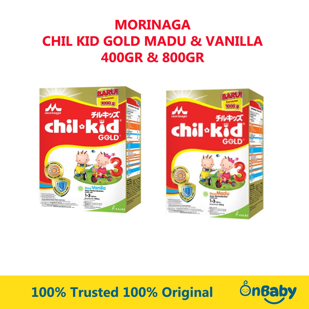 Jual CHIL KID Gold Madu & Vanilla | 400gr & 800gr - MORINAGA CHILKID ...