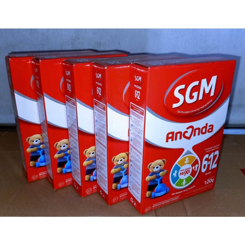 Jual SGM ananda 600gr(@120gr x 5 kotak)/0-6&6-12 bln | Shopee Indonesia