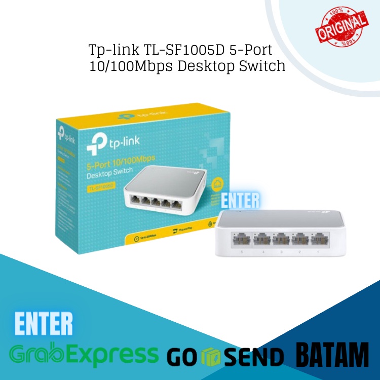 Jual Tp-link TL-SF1005D 5-Port 10/100Mbps Desktop Switch | Shopee Indonesia