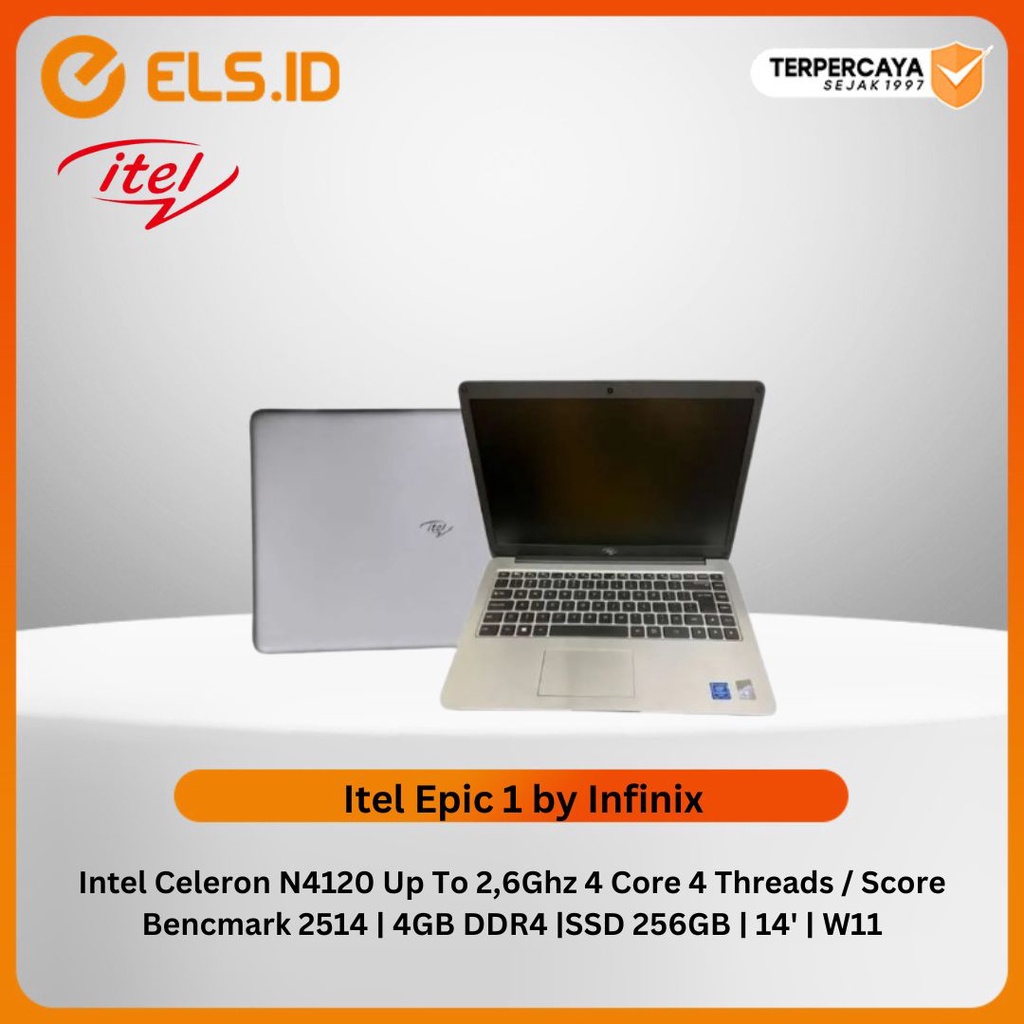 Jual Laptop Itel Epic 1 [ Intel Celeron N4120 - 4GB DDR4 - SSD 256GB ...