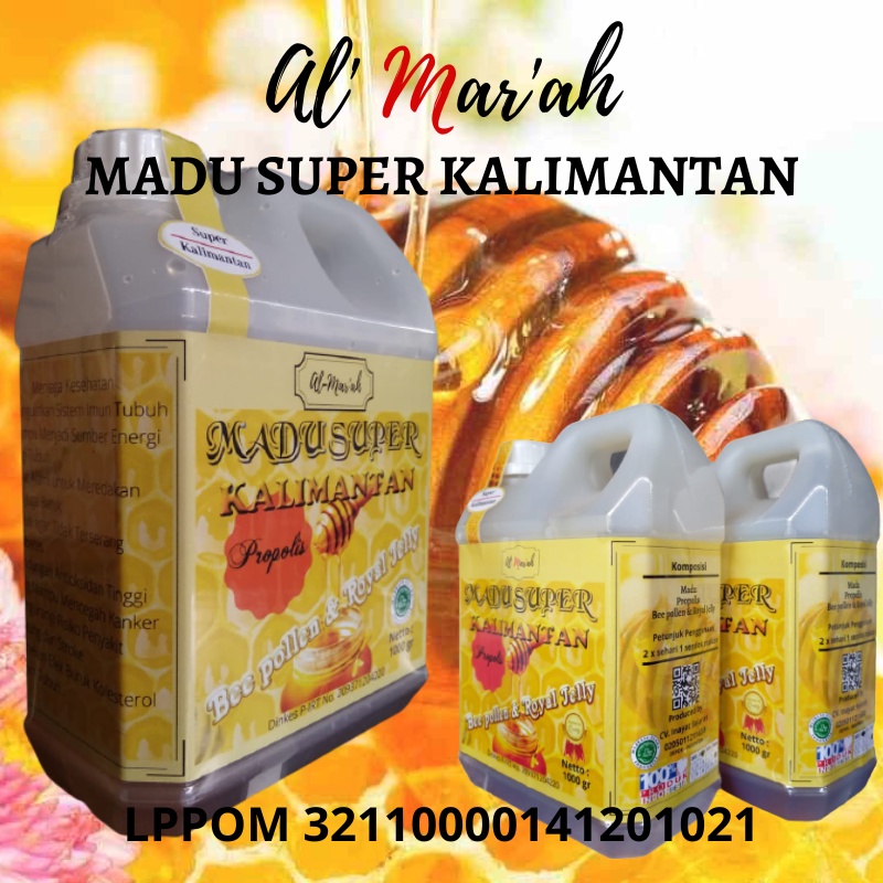 Jual Madu Super Kalimantan 1 kg Al-Mar'ah - Beepolen dan Royal Jelly ...