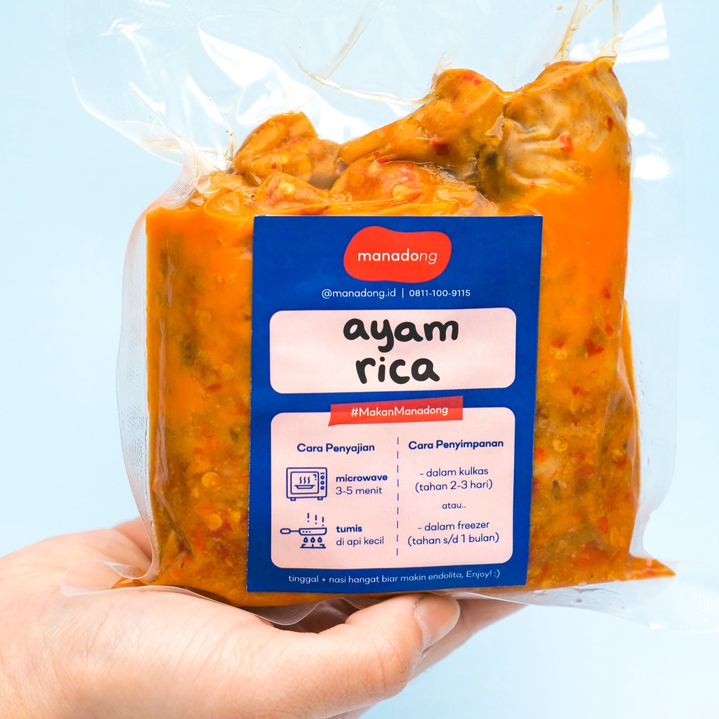 Jual Ayam Rica Manadong / Lauk Frozen / Masakan Manado / Makanan Beku ...