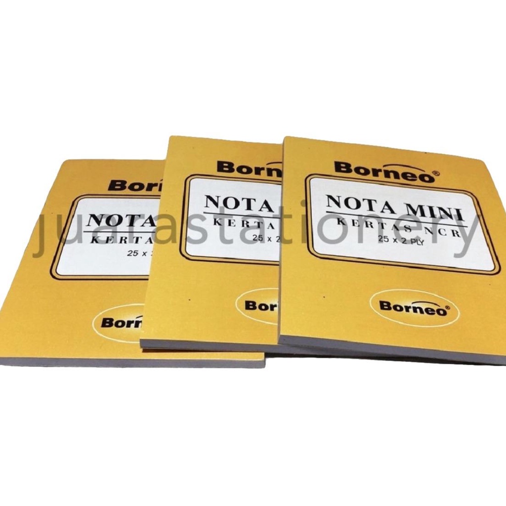 Jual (146) Nota NCR Mini Borneo 2 ply / Nota Kontan Kecil Nota Mini ...