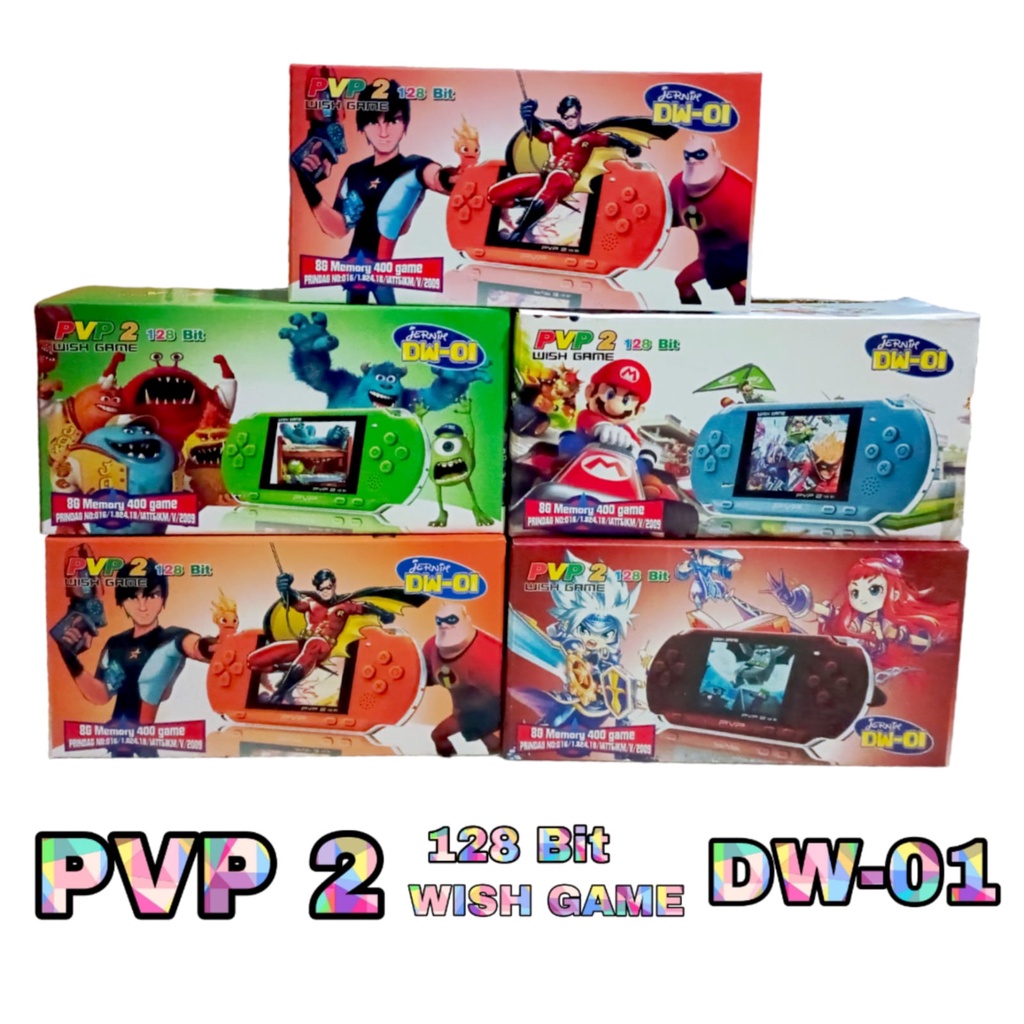 Jual PVP GAME ANAK ANAK PORTABLE GAME TANGAN SEGA 128BIT DW01 GAMBAR ...
