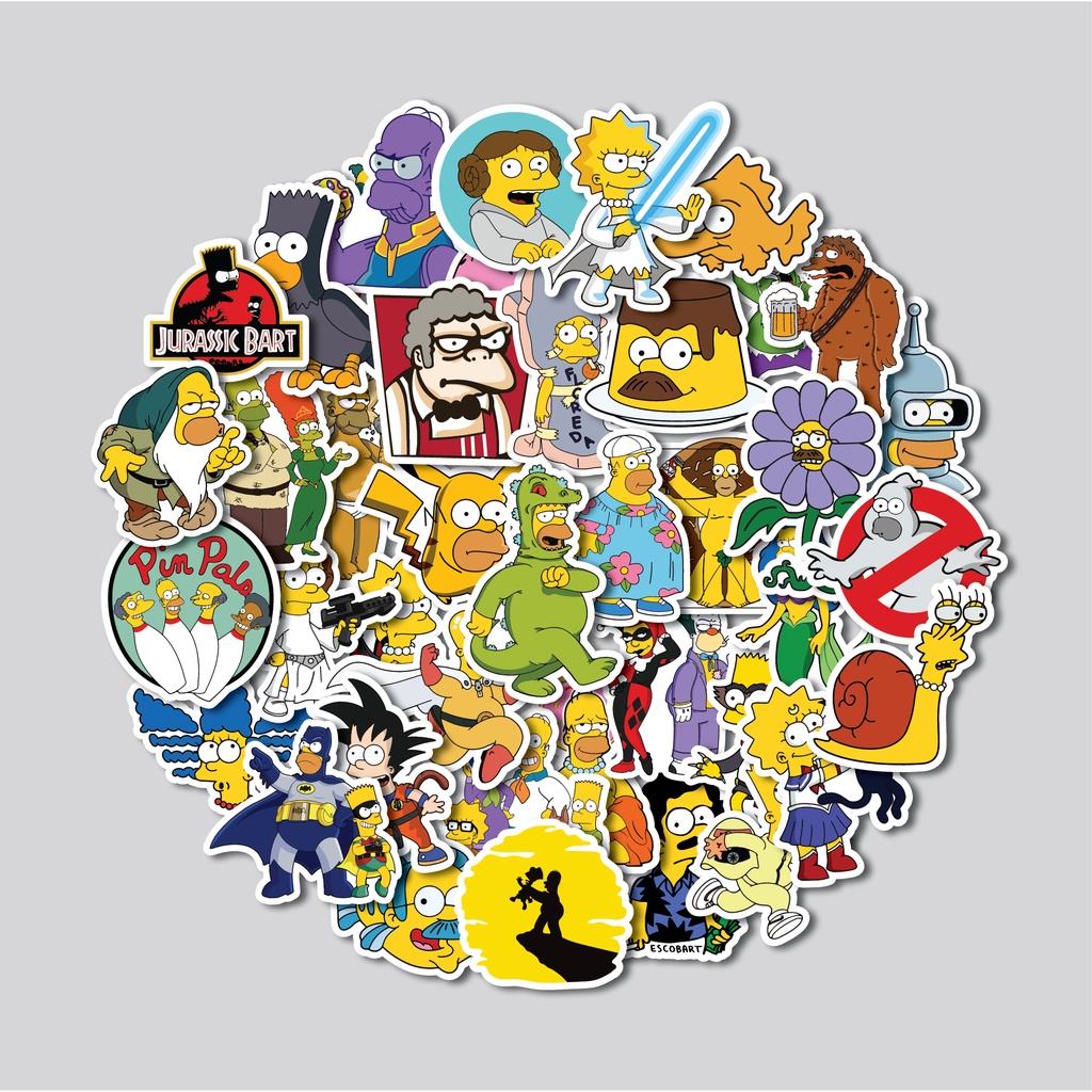 Jual STICKER PACK PARODY THE SIMPSON | STICKER TUMBLR | STIKER LAPTOP ...