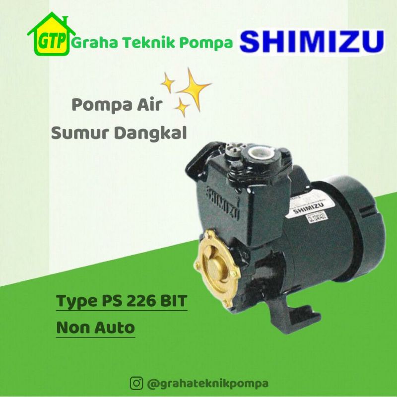 Jual Pompa Air Sumur dangkal Shimizu Type PS 226 BIT | Shopee Indonesia